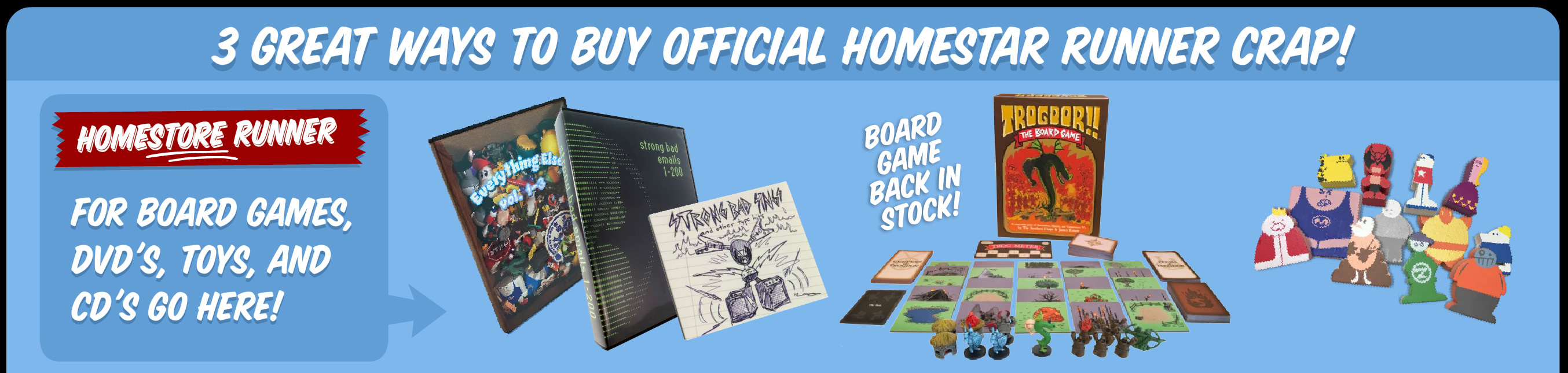 All Types of Crazy Crap! - Stores - Homestar Runner